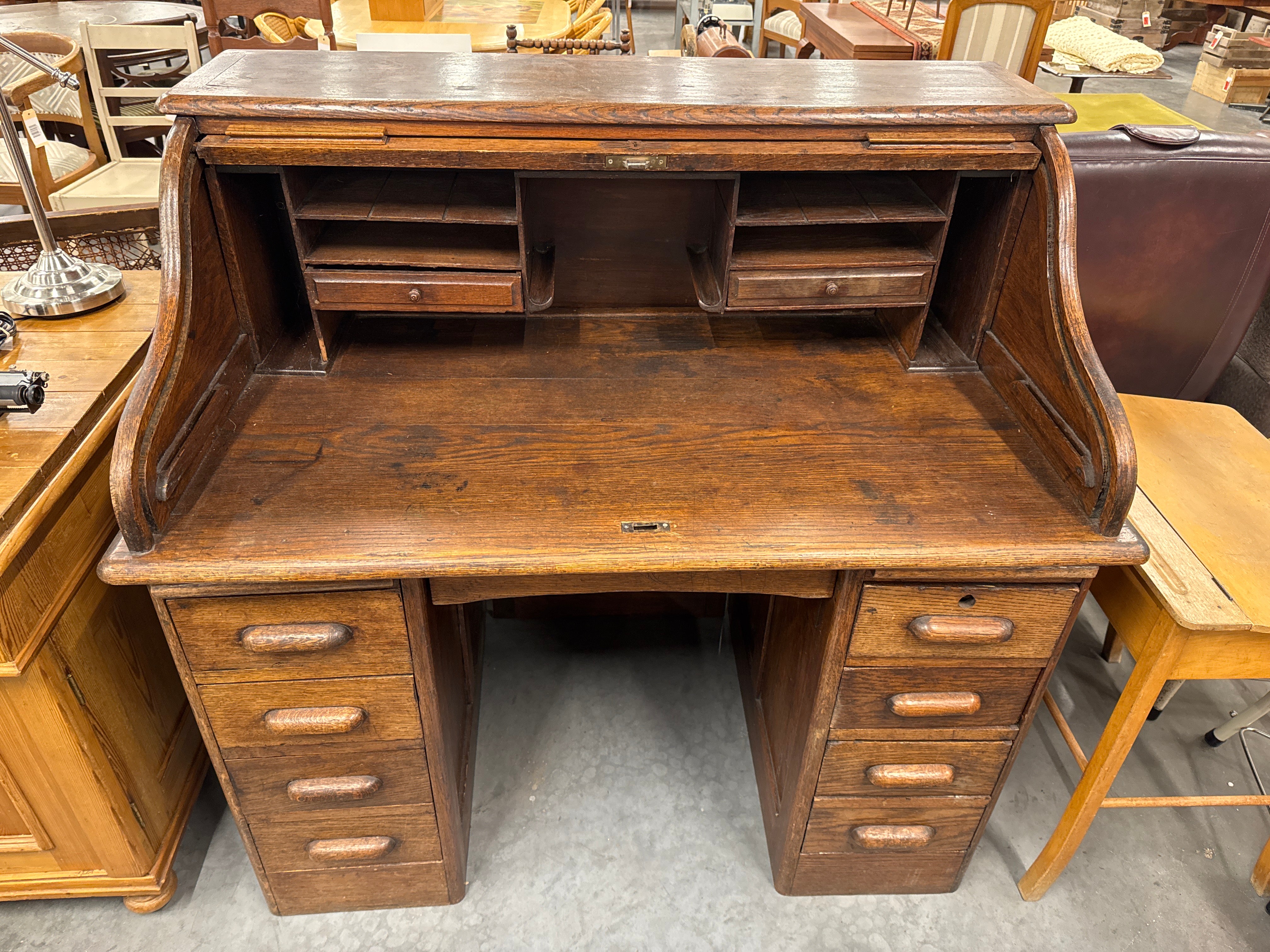 Rolluik bureau Engels ca 1920 – Glunder